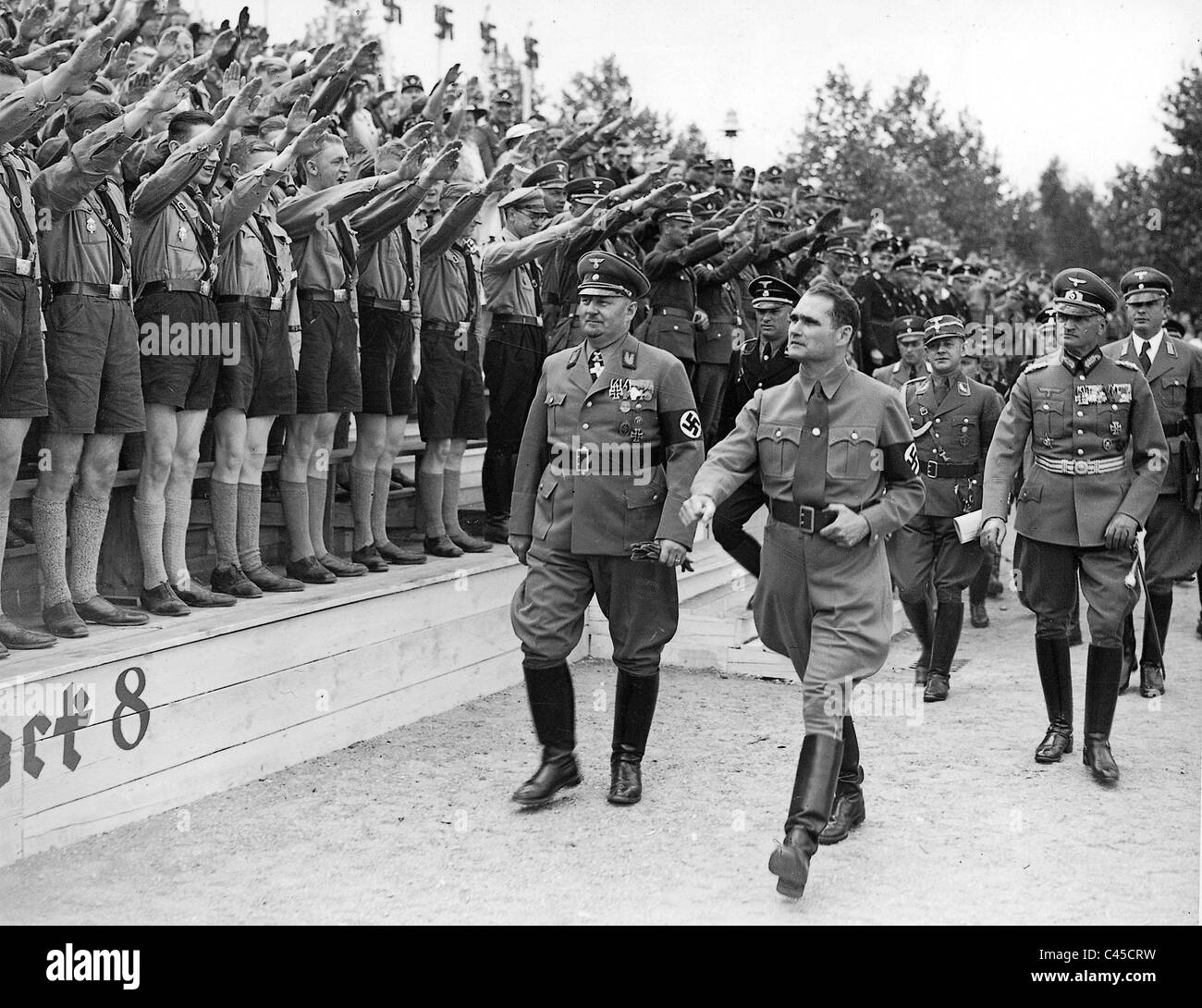 Franz Schwede, Rudolf He, Johannes Blaskowitz at the Regional Stock ...