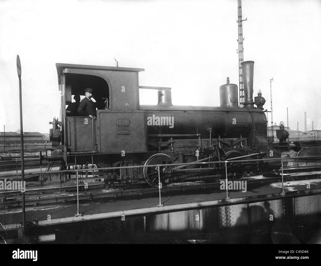 Royal bavarian state steamtrain antinous around 1905 hi-res stock ...