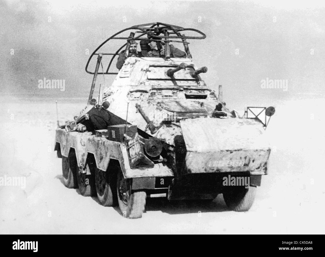 German Armored Reconnaissance Vehicle in Africa Stock Photo - Alamy