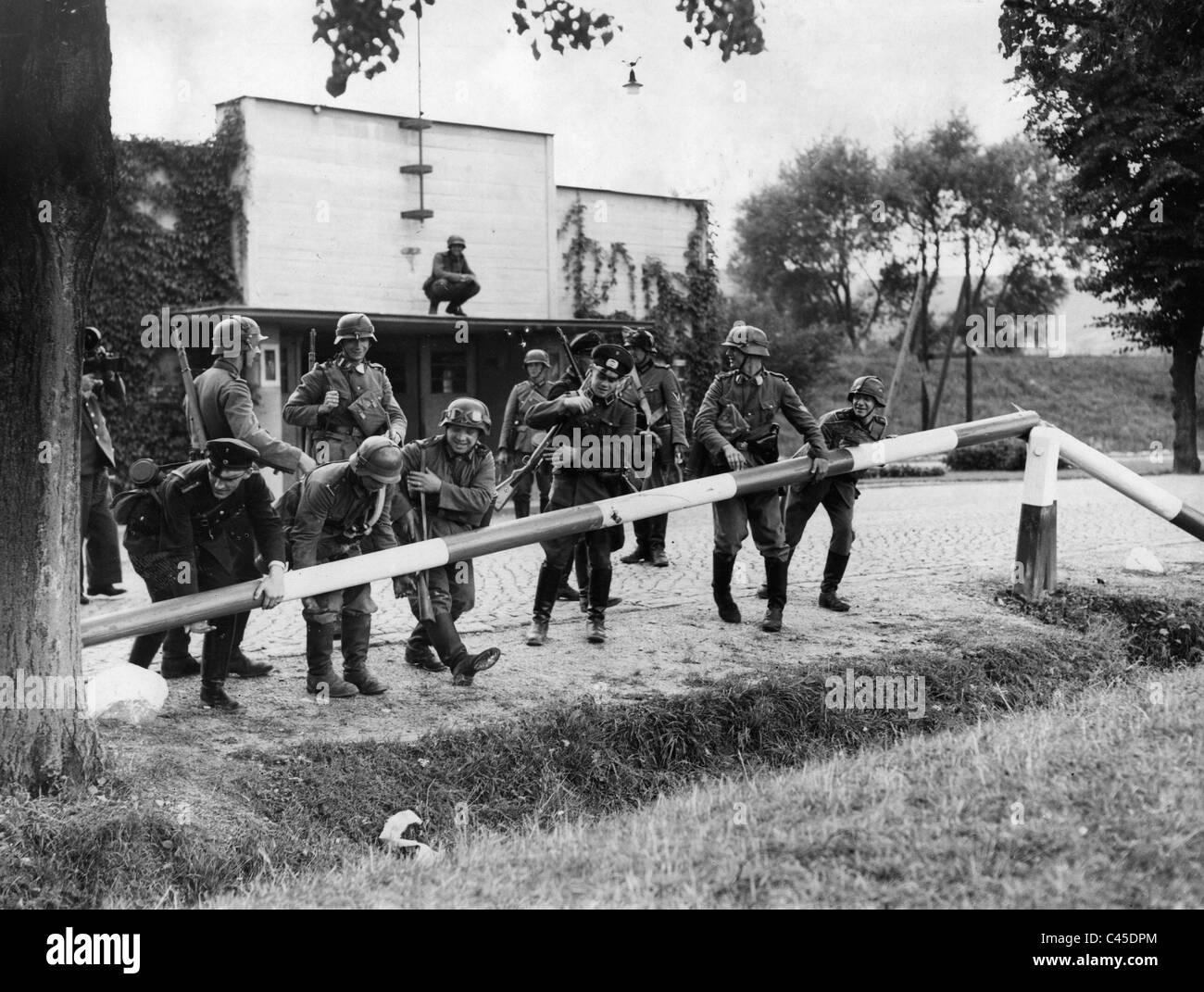 German soldiers at the Polish border, 1939 Stock Photo - Alamy