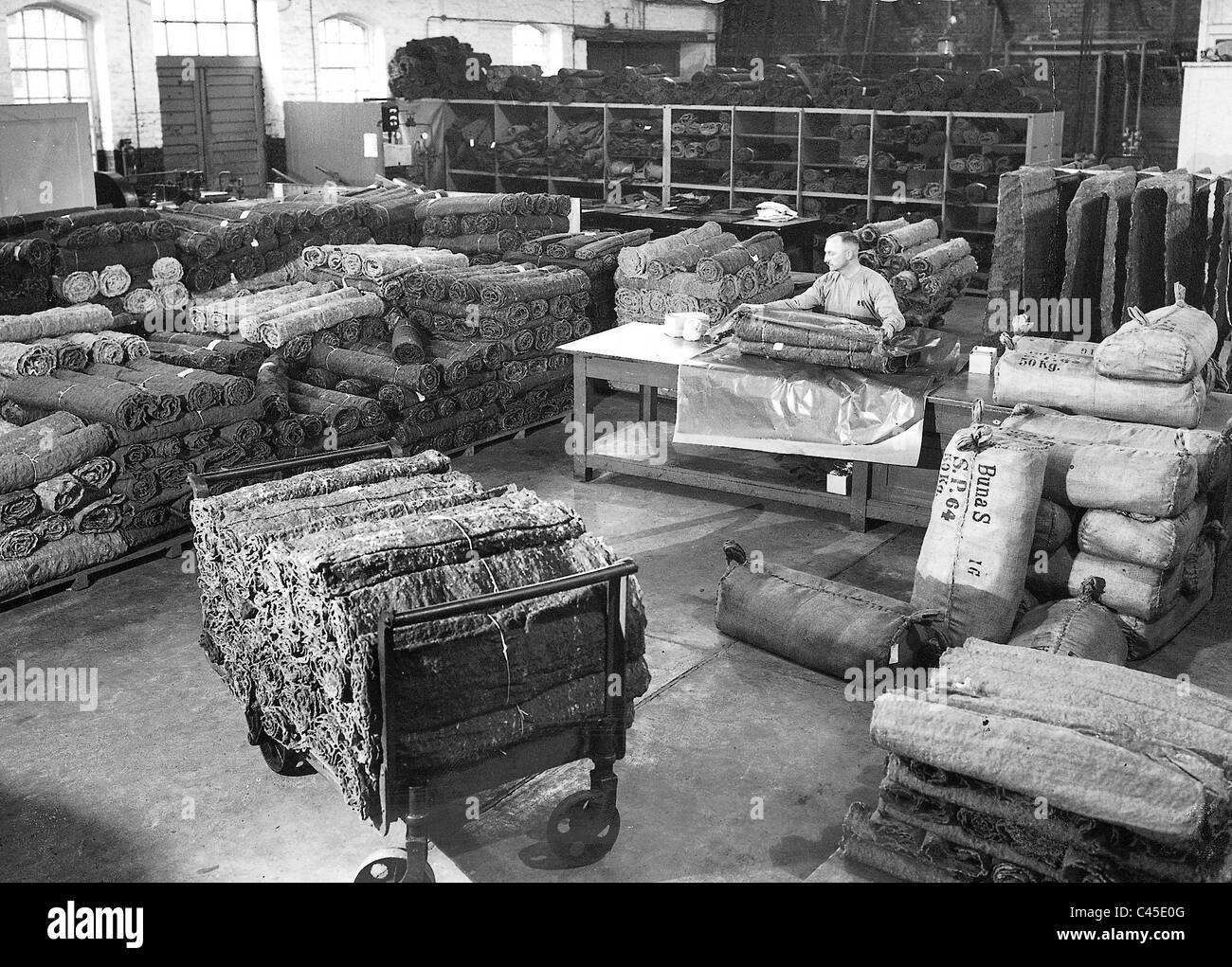 Production at Buna, 1936 Stock Photo - Alamy
