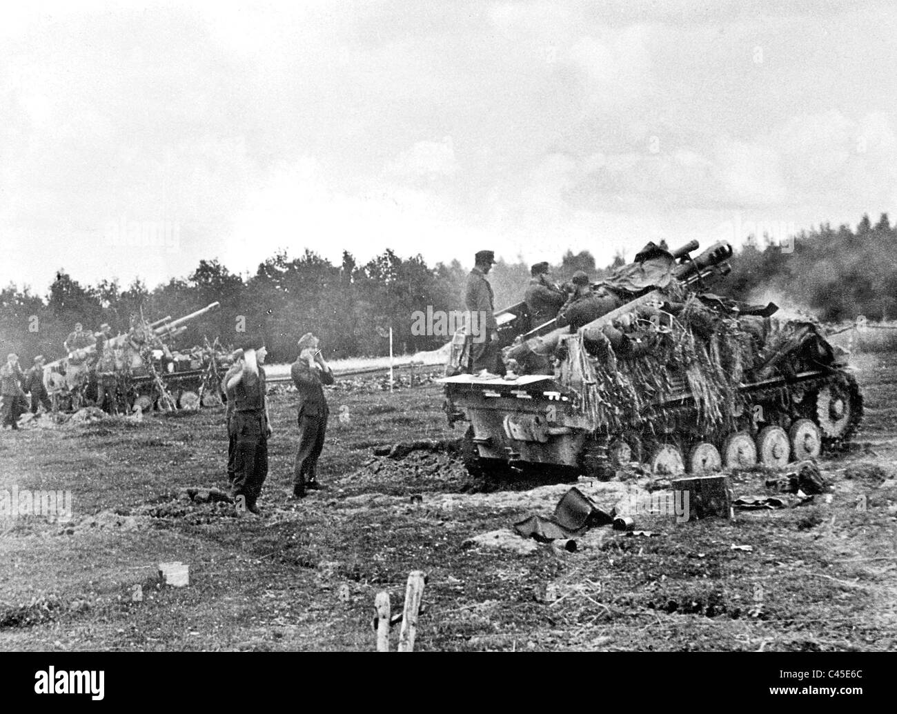 German 'Wespe' artillery self-propelled guns Stock Photo - Alamy