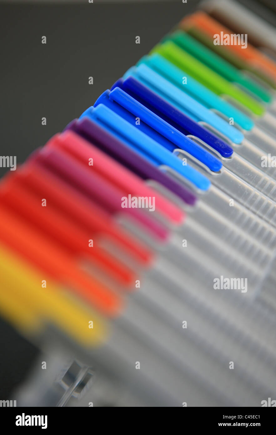 Multi coloured felt tip pen set Stock Photo - Alamy