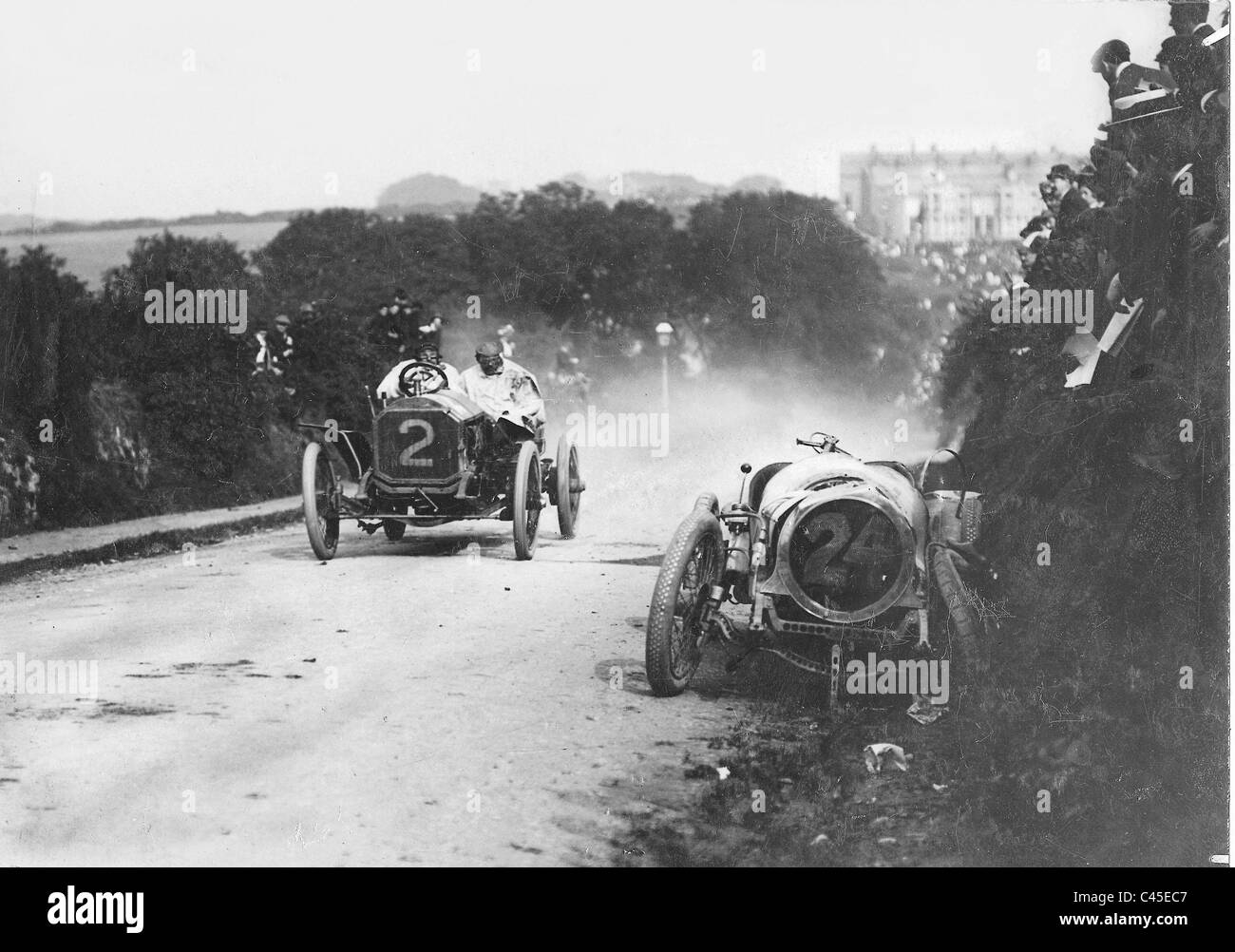 Car race on the Isle of Man Stock Photo - Alamy