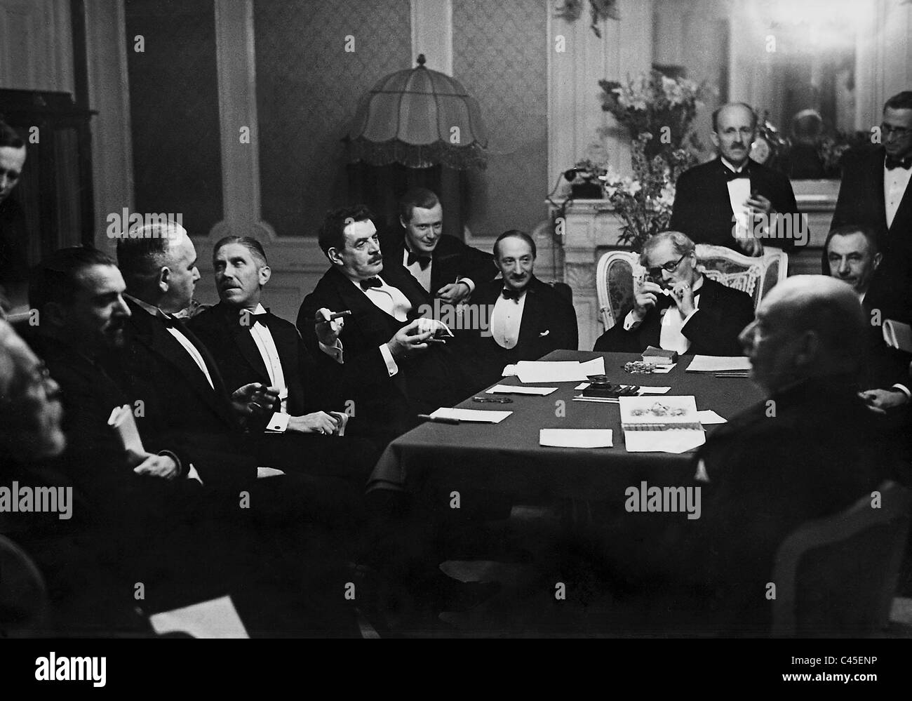 Closing session of the Lausanne Reparations Conference, 1932 Stock ...