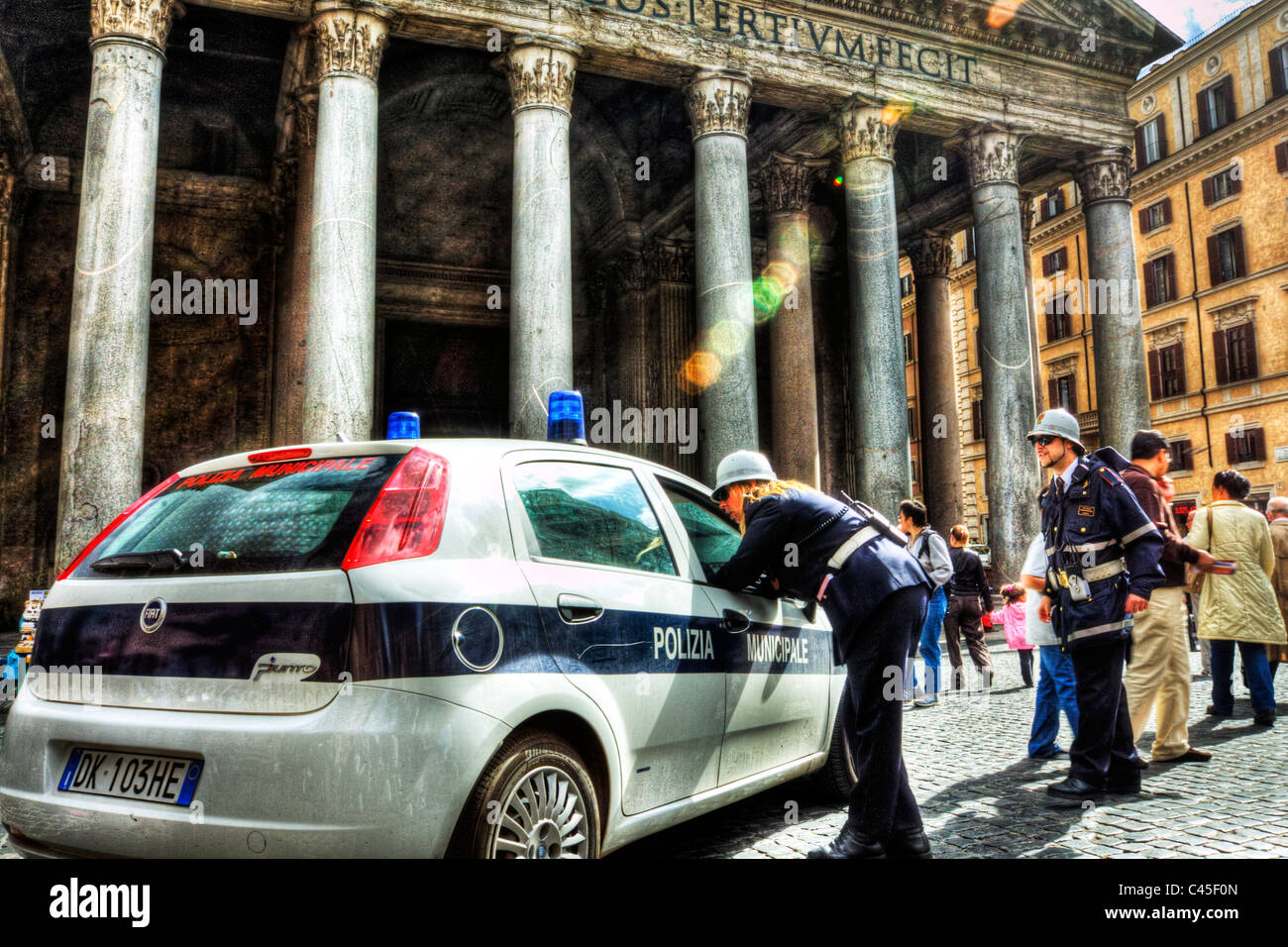 Official Mascotte Of Rome Municipal Police