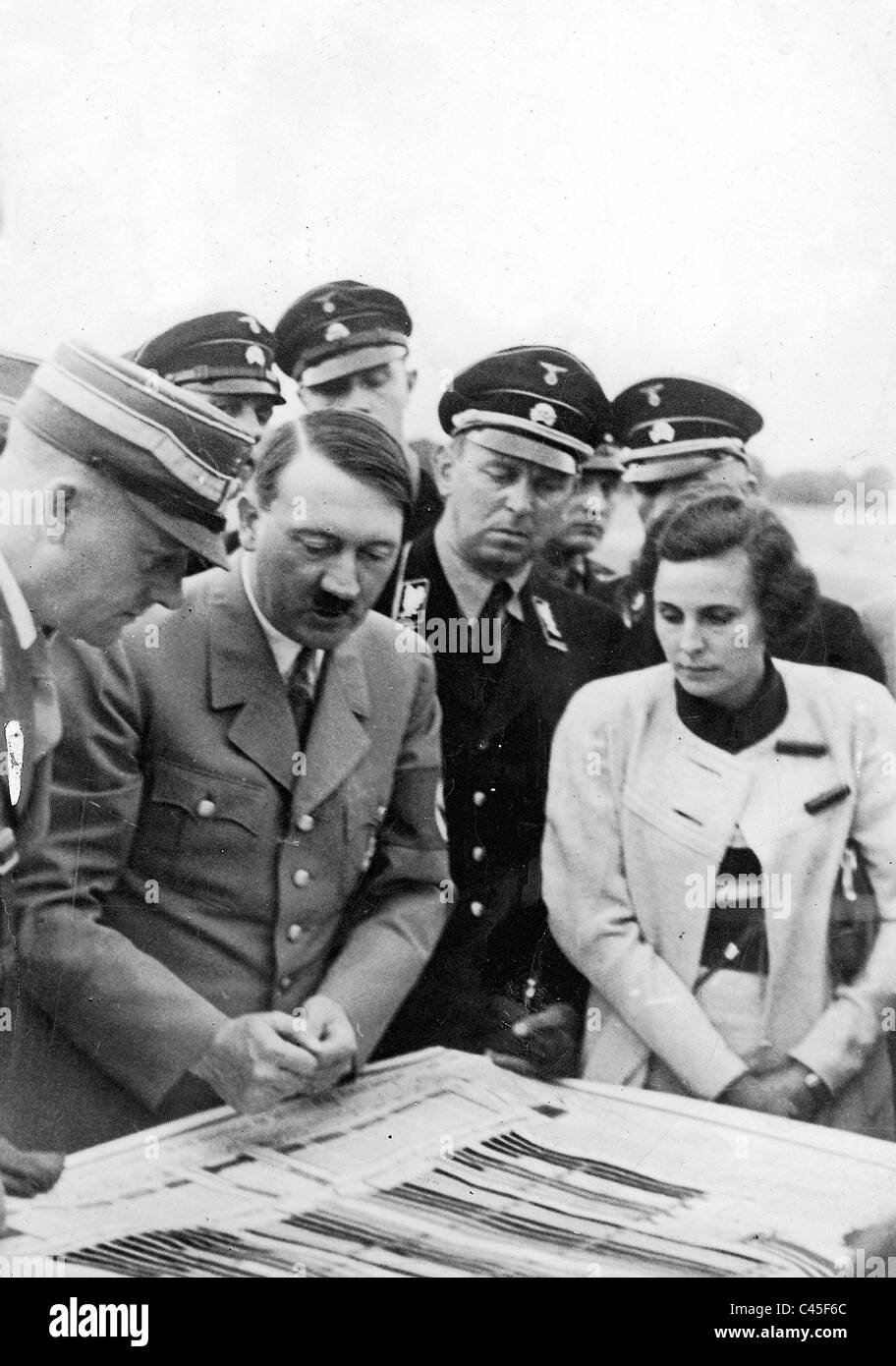 Discuss plans Black and White Stock Photos & Images - Alamy