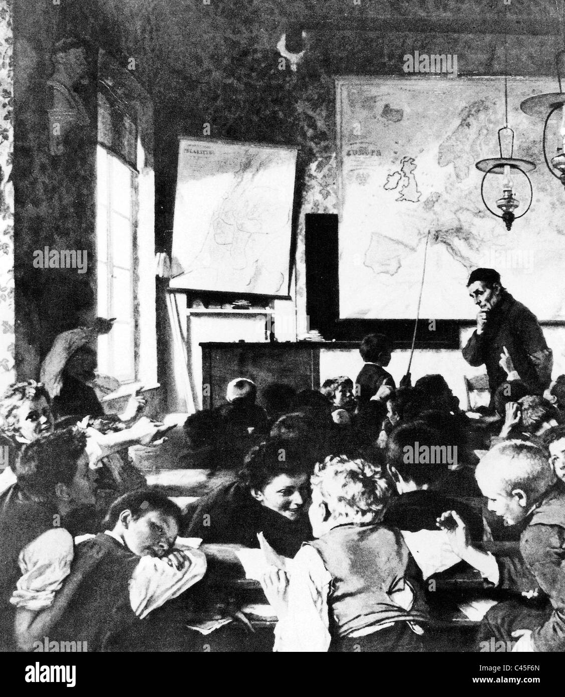 Primary school learning Black and White Stock Photos & Images - Alamy