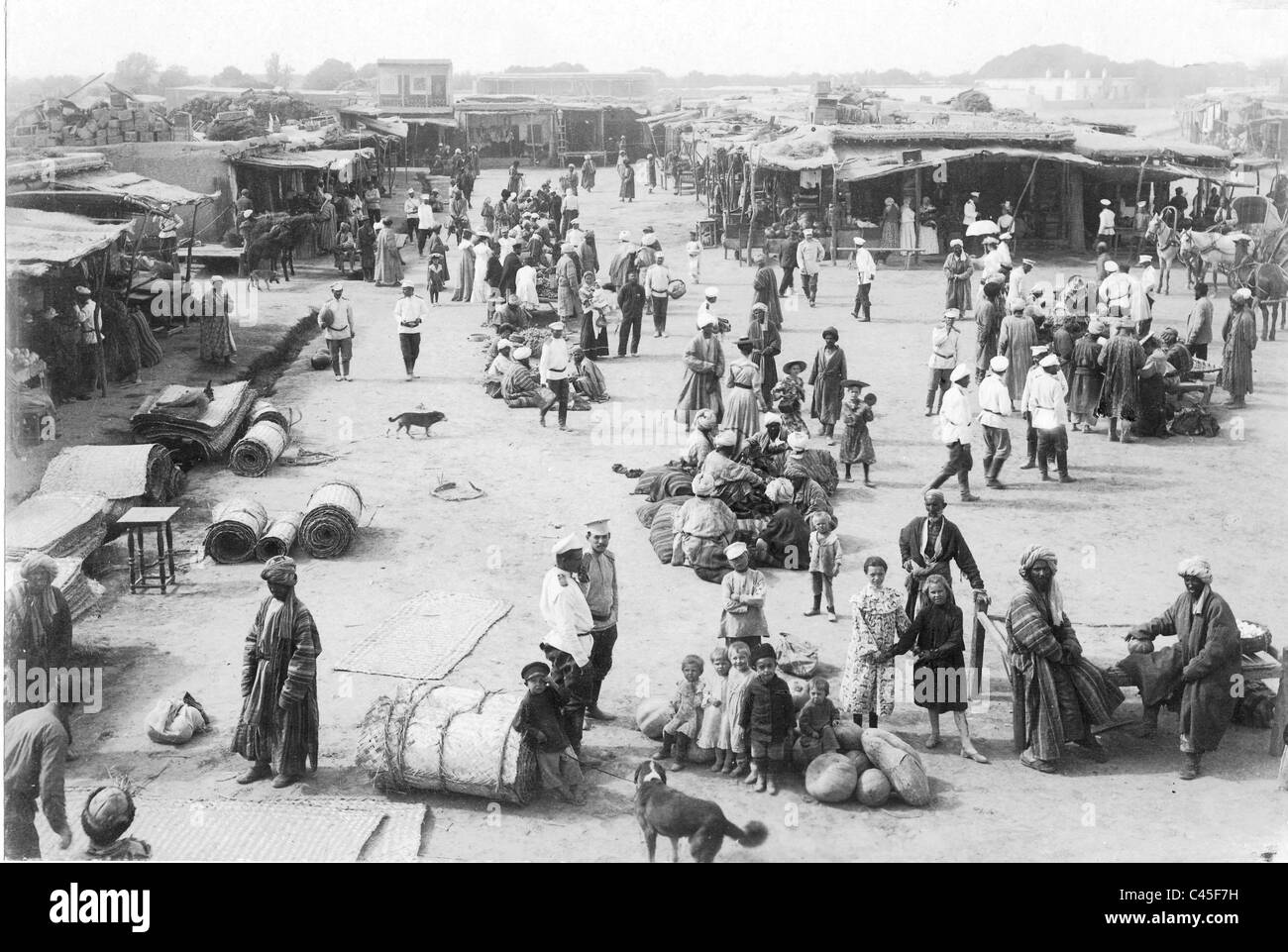 Market 1871 Black and White Stock Photos & Images - Alamy