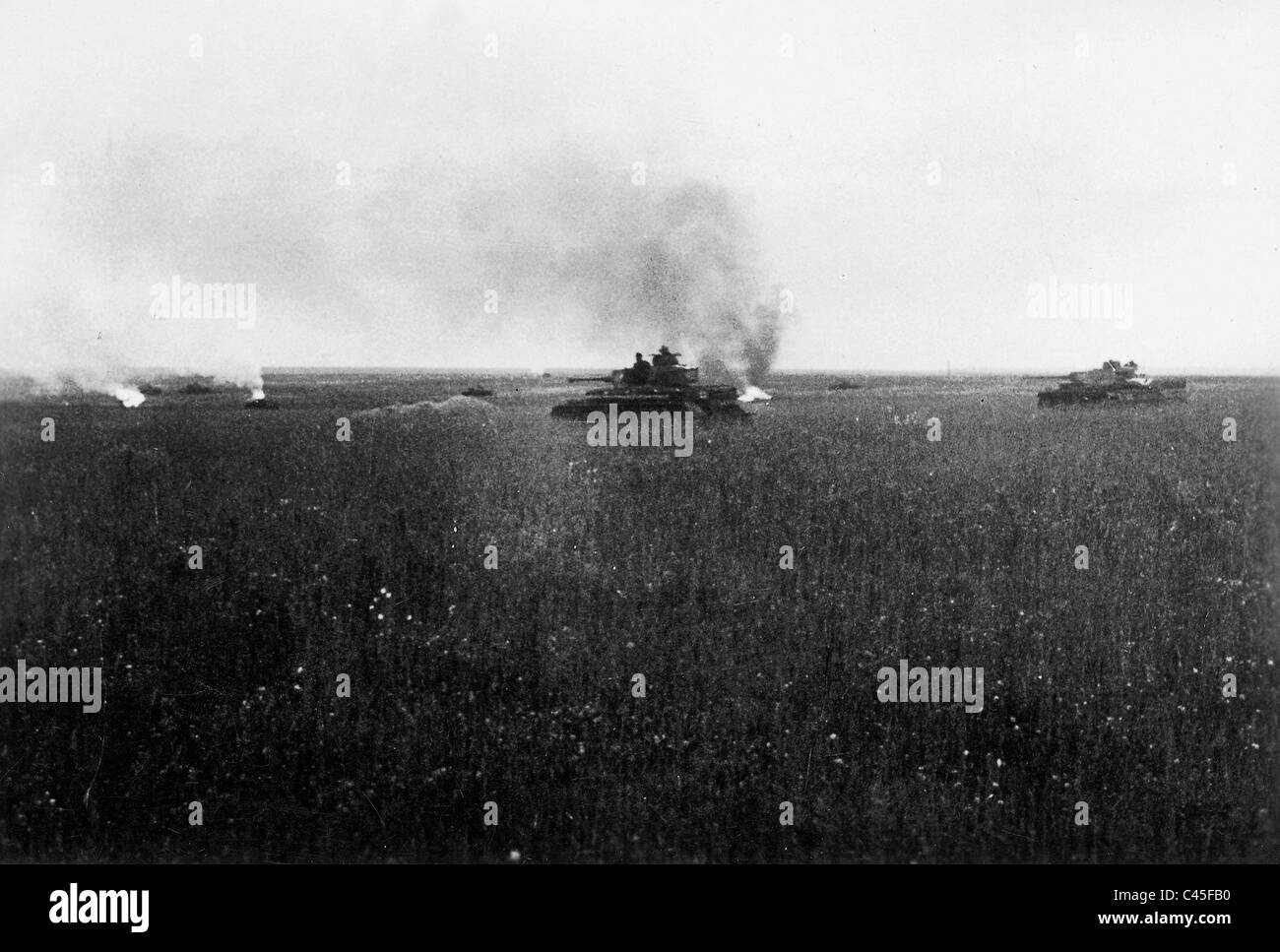 Two german tanks during the tank battle of kursk hi-res stock ...