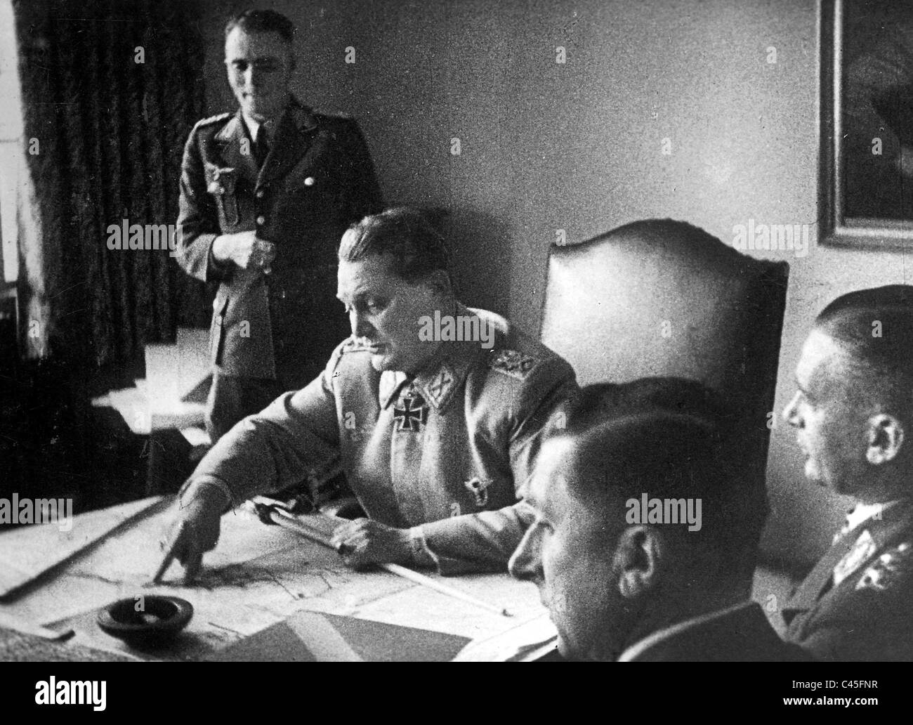 Hermann Goering at the map table Stock Photo - Alamy
