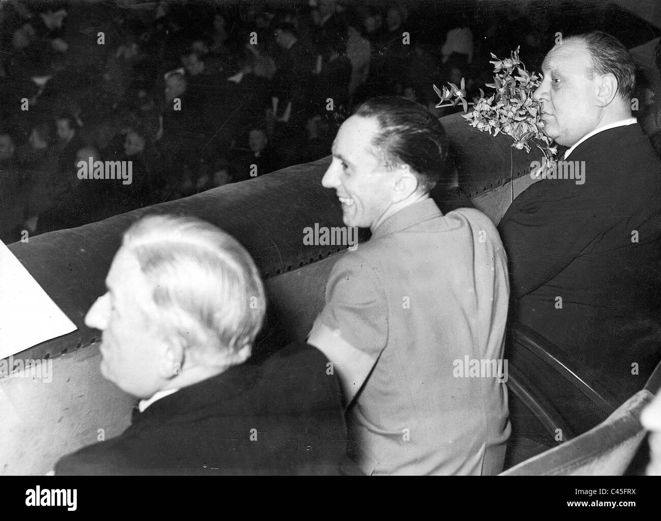 Hans Steinhoff, Joseph Goebbels, Emil Jannings Stock Photo - Alamy