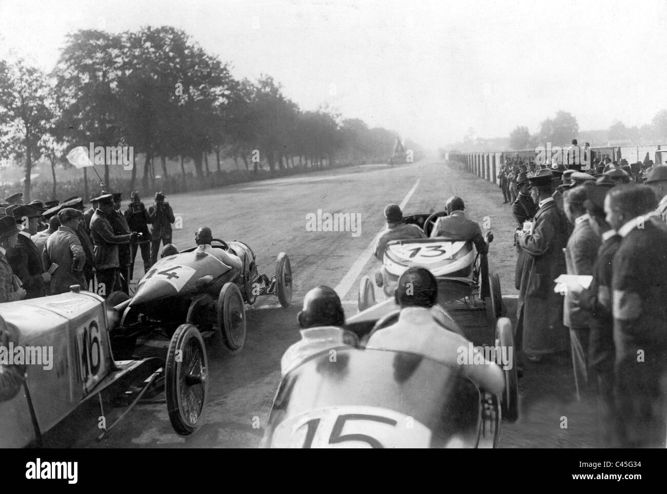 Car race at the Avus, 1921 Stock Photo - Alamy