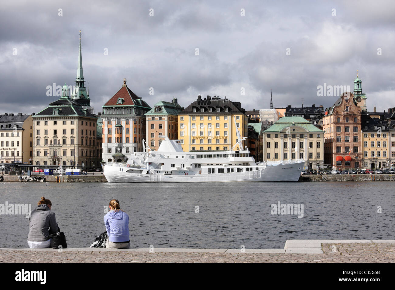 Buildings on Skeppsbron, Gamla Stan, Stockholm, Sweden Stock Photo - Alamy