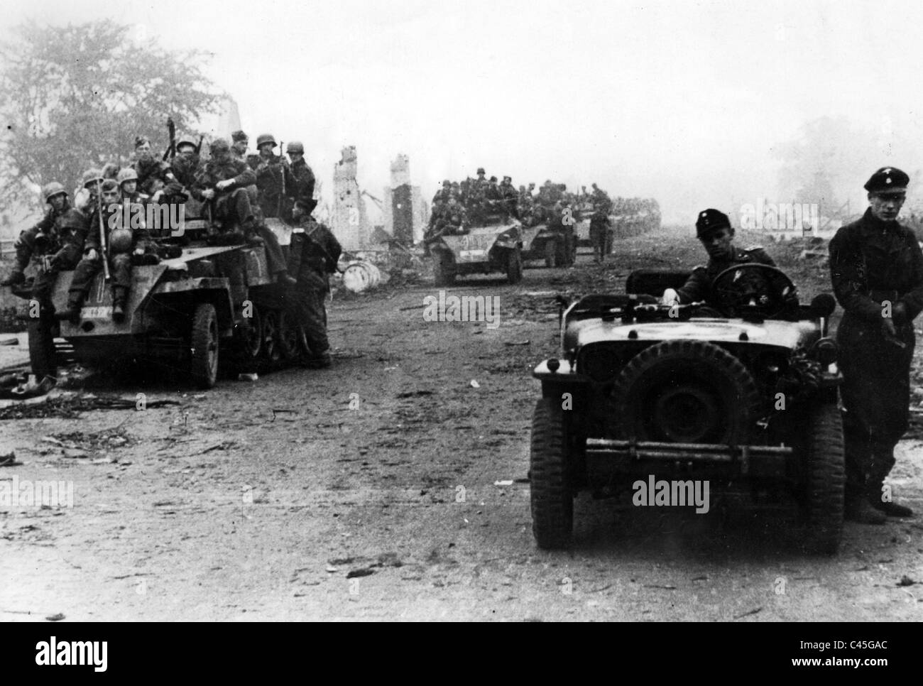 German troops in captured hi-res stock photography and images - Alamy