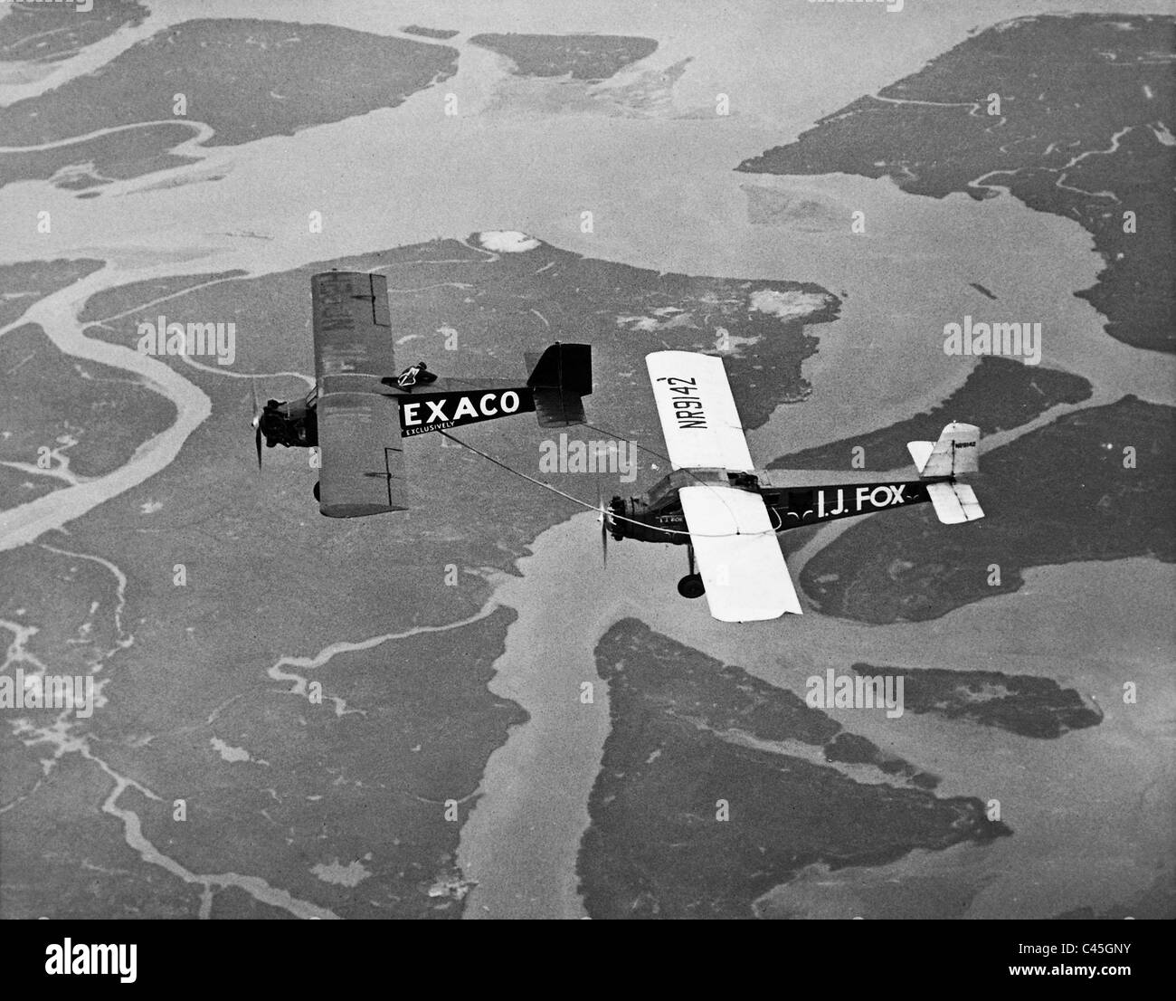 Tanker in action, 1932 Stock Photo - Alamy