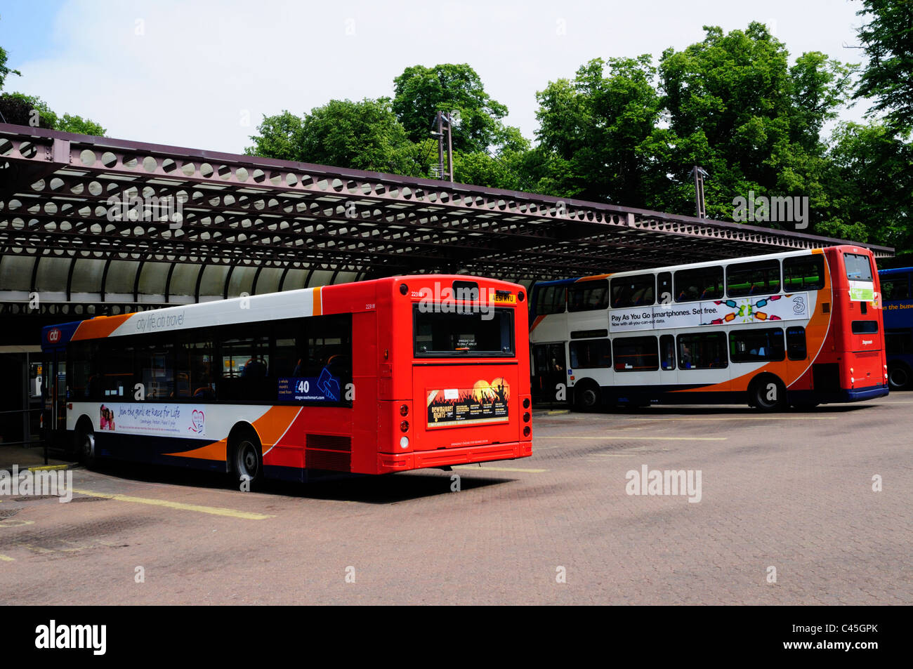 Drummer Street Bus Station, Cambridge, England, UK Stock Photo - Alamy