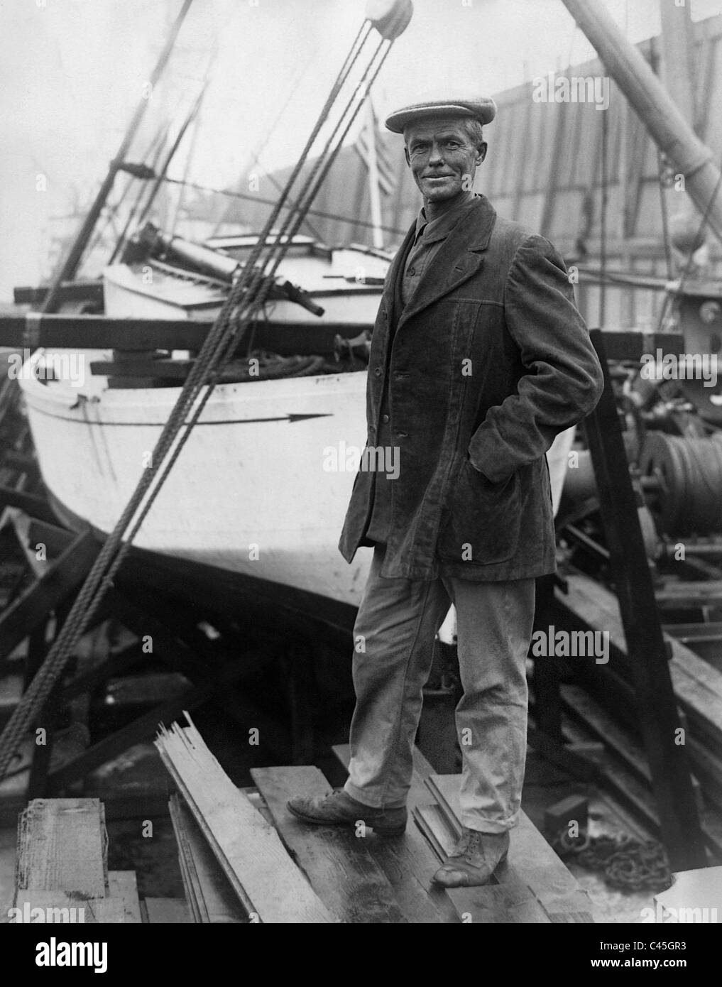 Harry Pidgeon after the circumnavigation, 1926 Stock Photo - Alamy