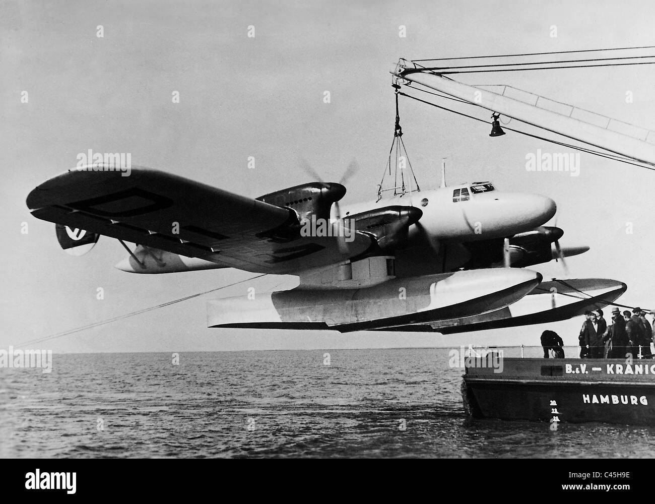 Flying Boat HA 139 'North Sea' of Blohm und Voss Aircraft GmbH on the ...