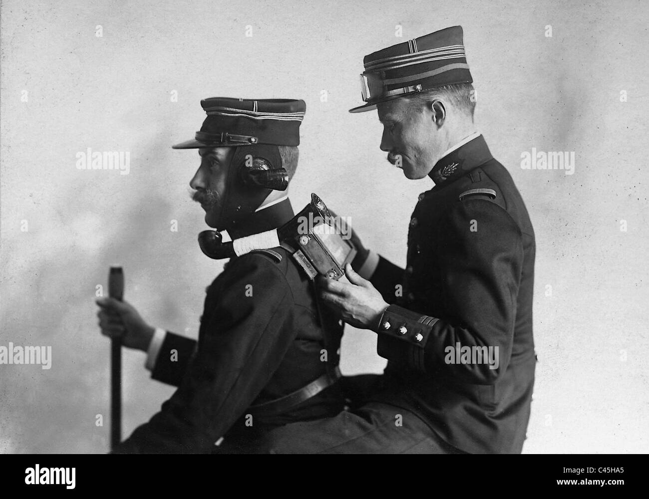 A device for communication between the pilot and copilot, 1910 Stock ...