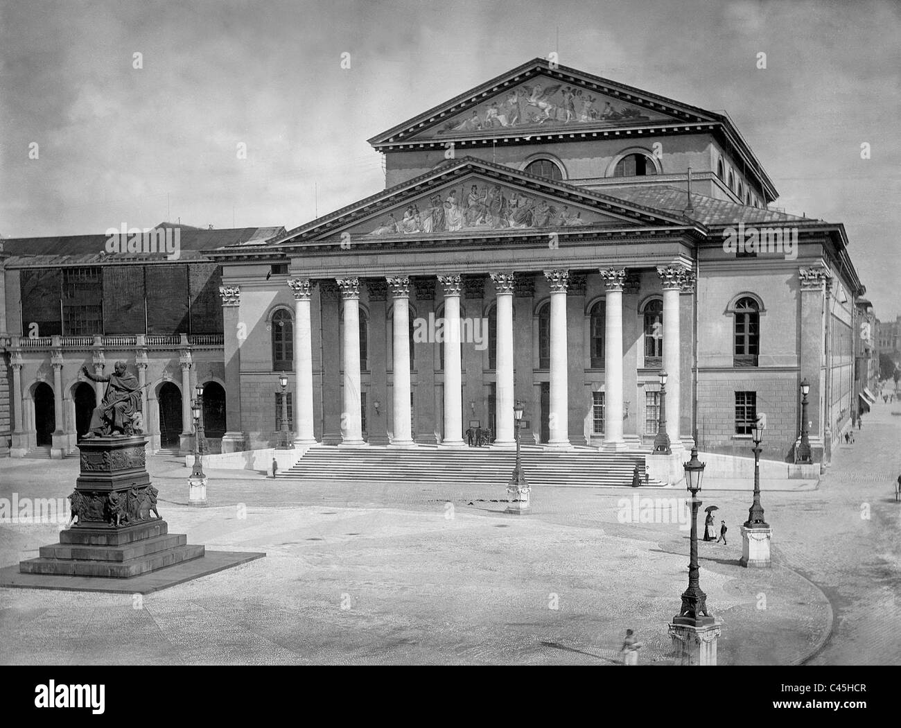 The National Theatre, 1900 Stock Photo - Alamy