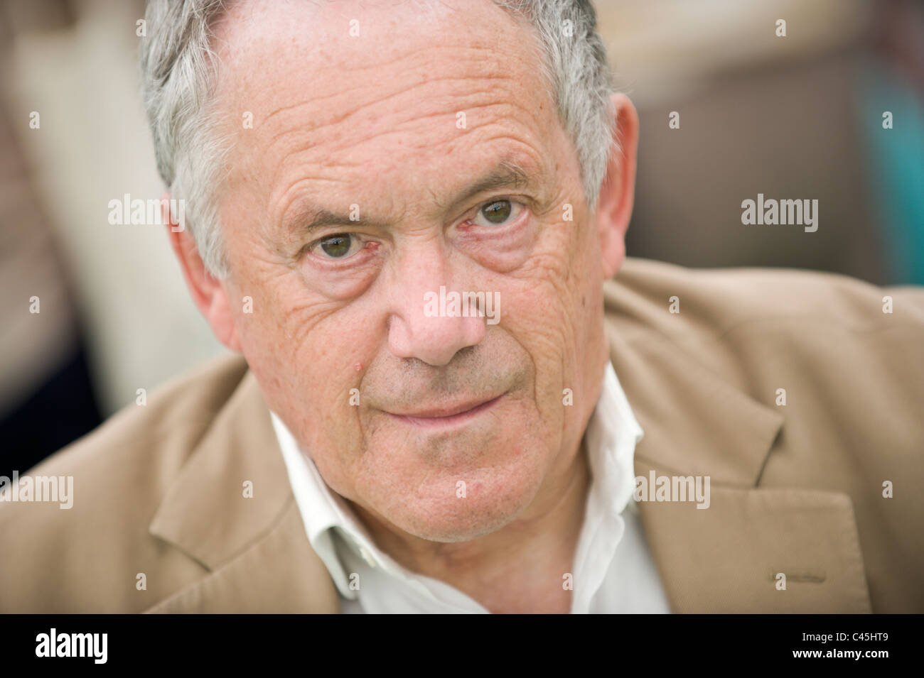 Peter Atkins author and Professor of Chemistry pictured at Hay Festival ...