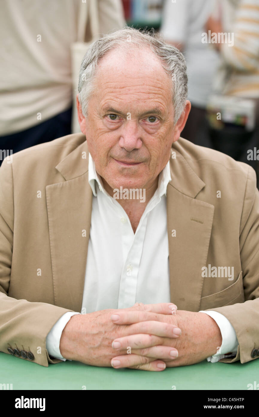 Peter Atkins author and Professor of Chemistry pictured at Hay Festival ...