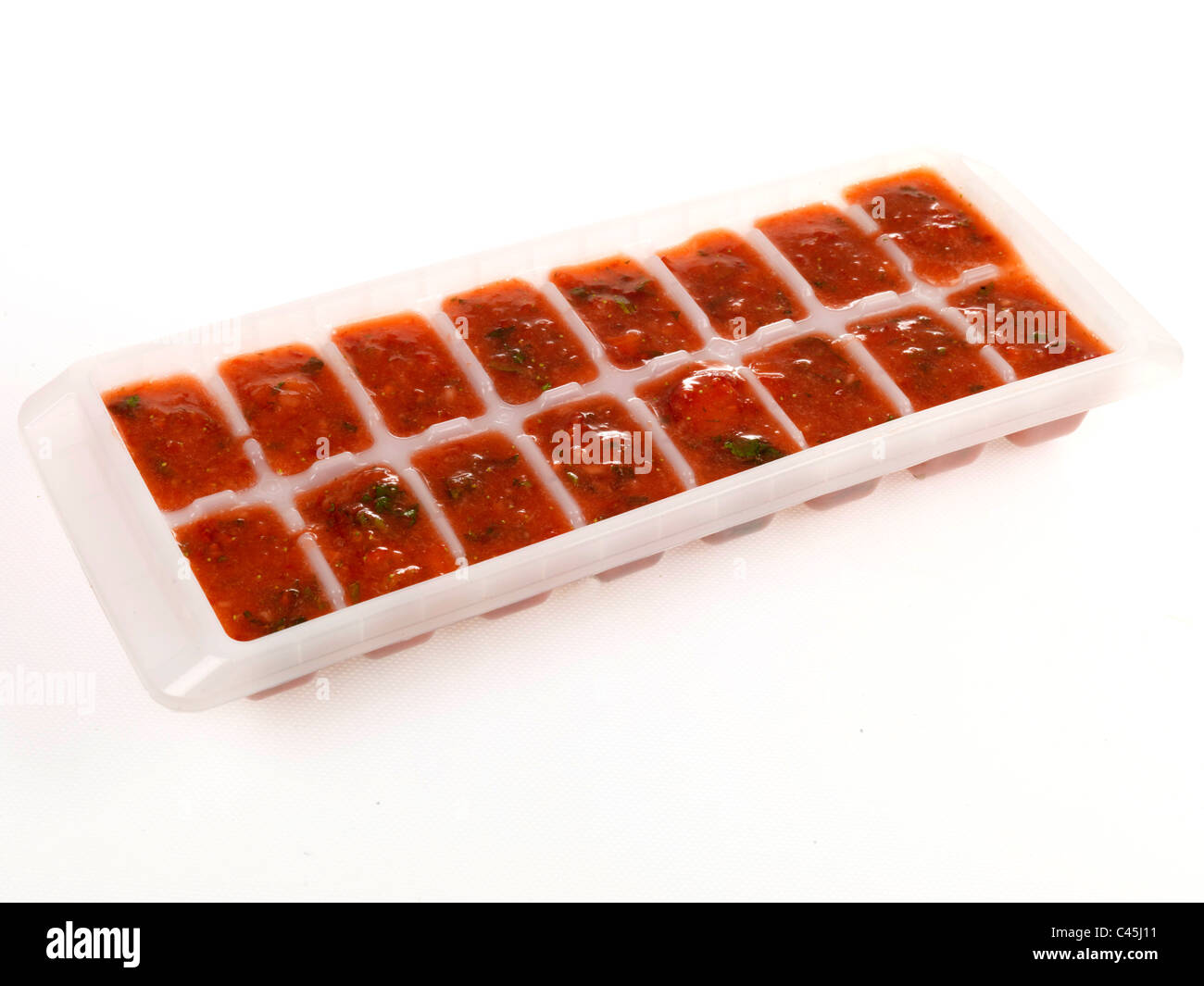 Strawberry Ice Cubes Stock Photo - Alamy