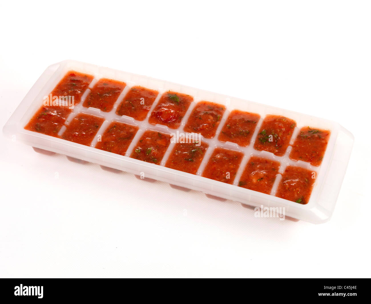 Strawberry Ice Cubes Stock Photo - Alamy