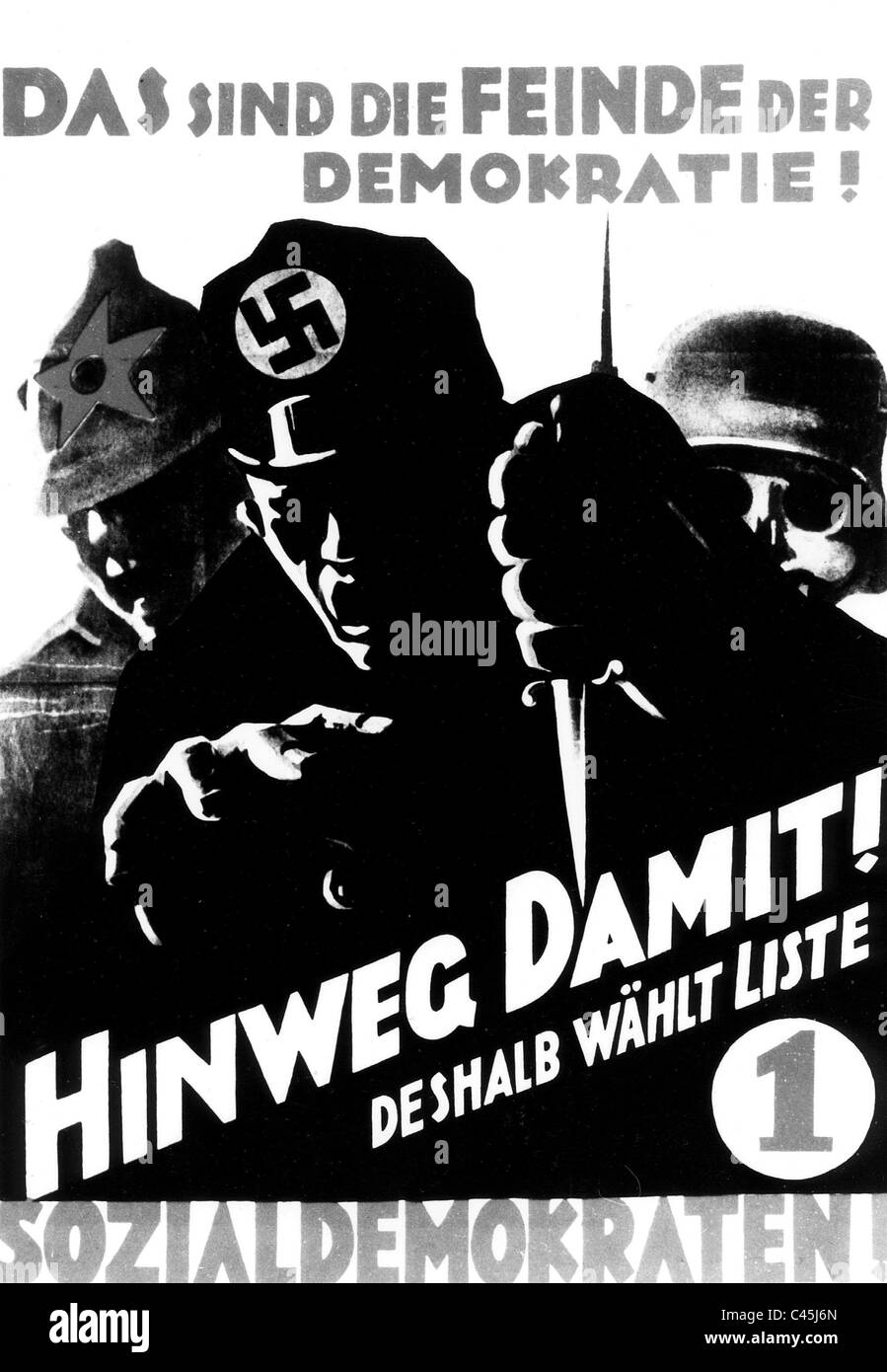 Election poster spd in Black and White Stock Photos & Images - Alamy