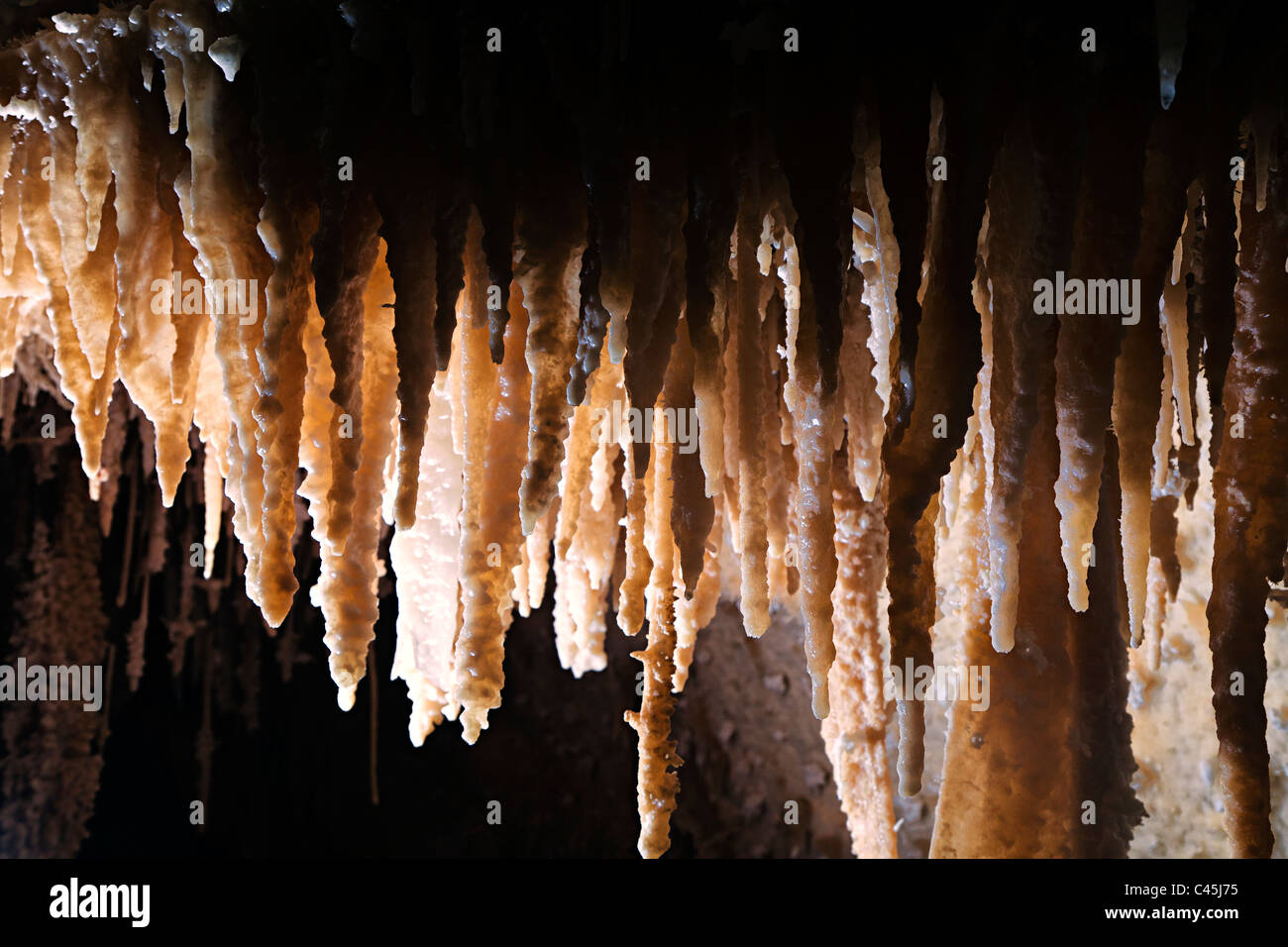 Stalactite cave formations Texas USA Stock Photo - Alamy
