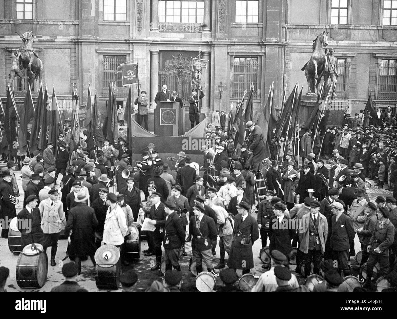 Demonstration of the 'Iron Front', 1932 Stock Photo - Alamy