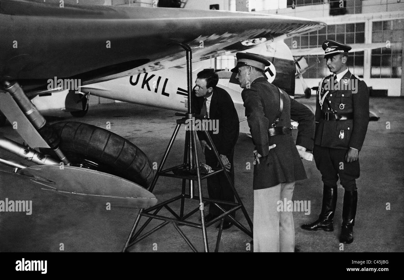Charles lindbergh air base german luftwaffe Black and White Stock ...