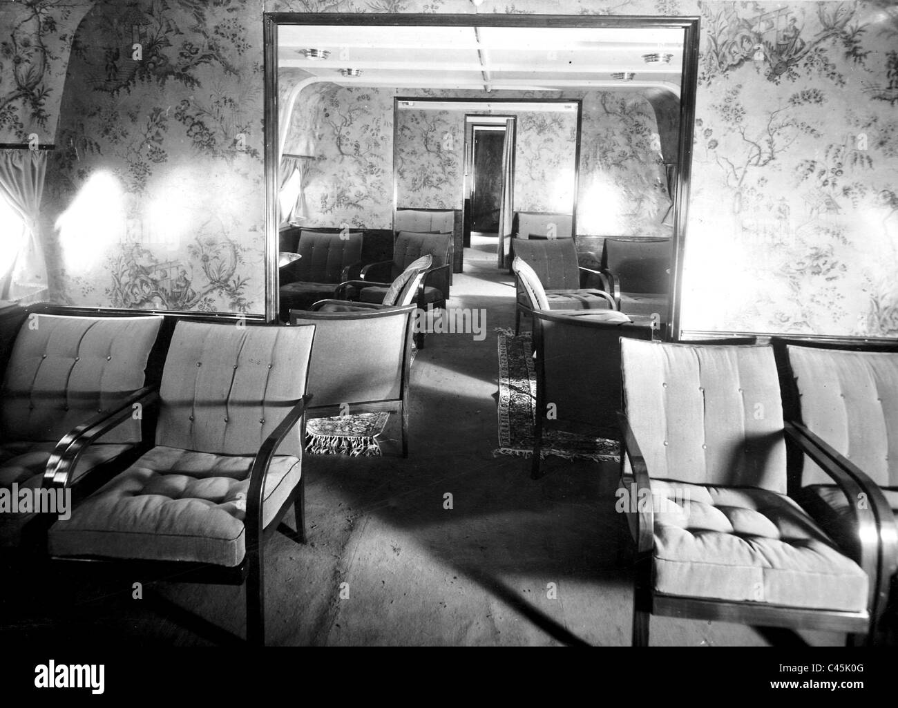 Salons in the sea plane Dornier Do X, 1930 Stock Photo - Alamy