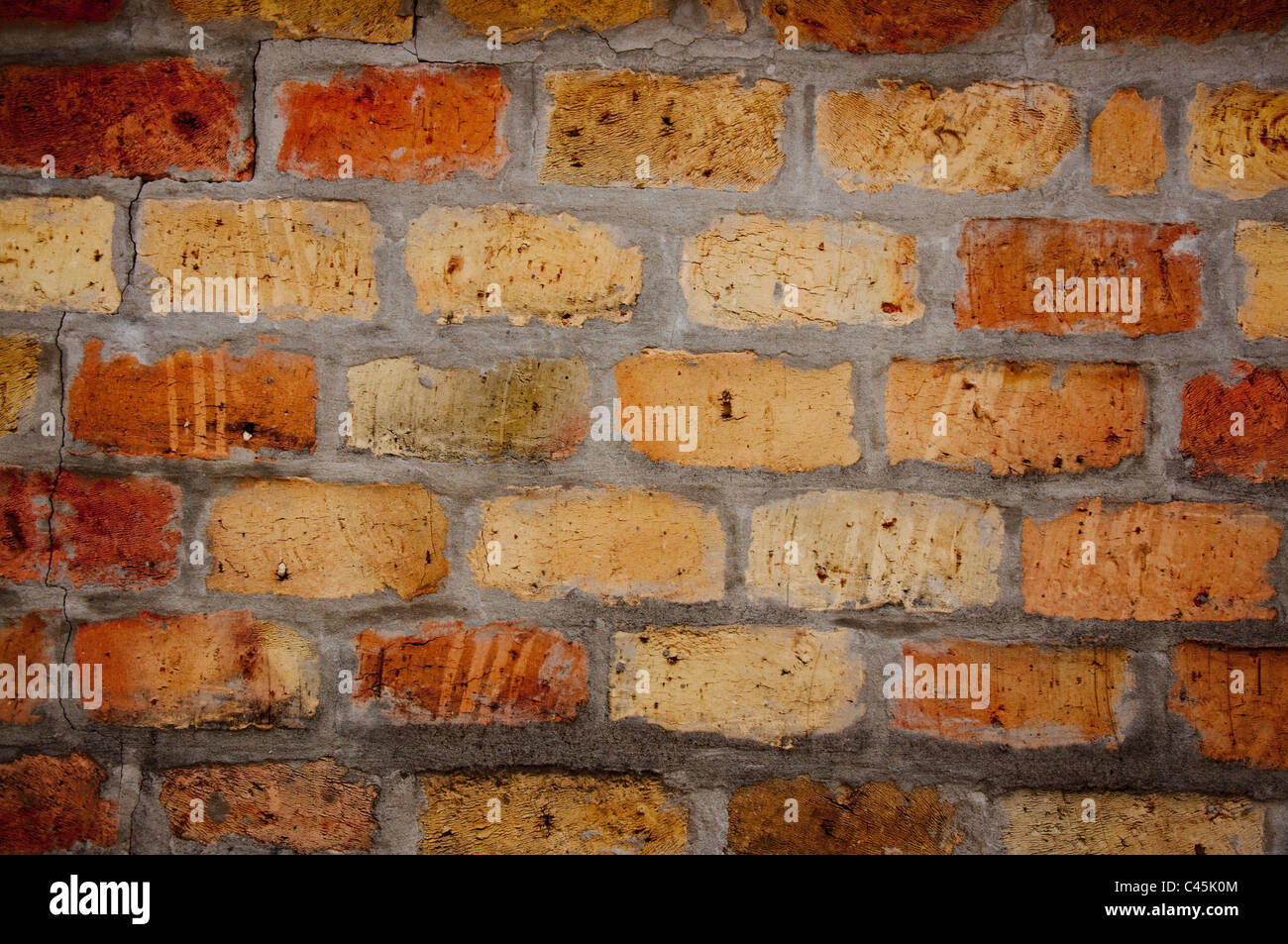 Texture of a brick wall, close up image Stock Photo - Alamy