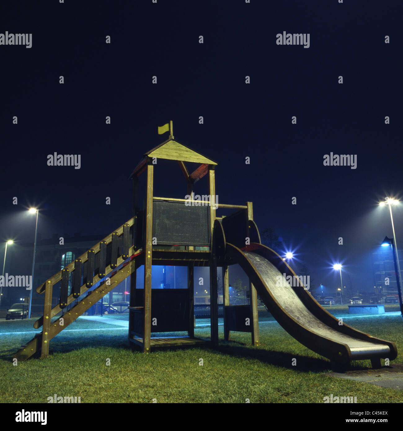 Playground at night hi-res stock photography and images - Alamy