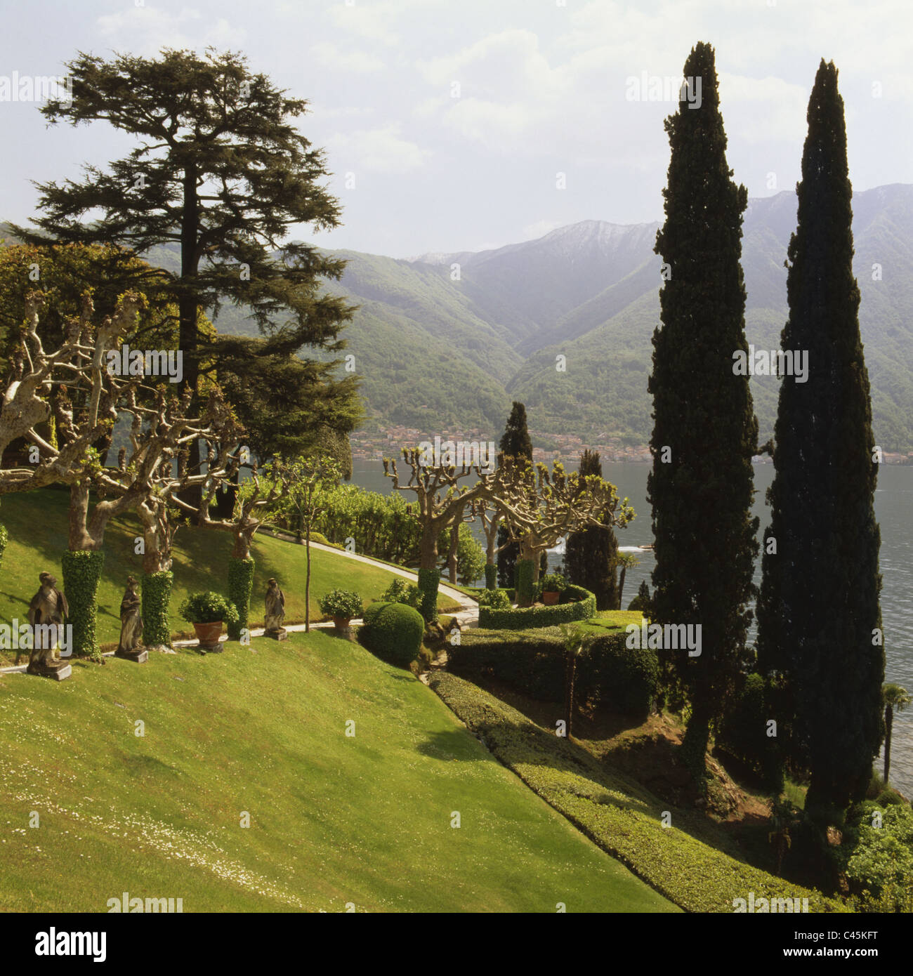 trees garden house classic Renaissance Stock Photo - Alamy