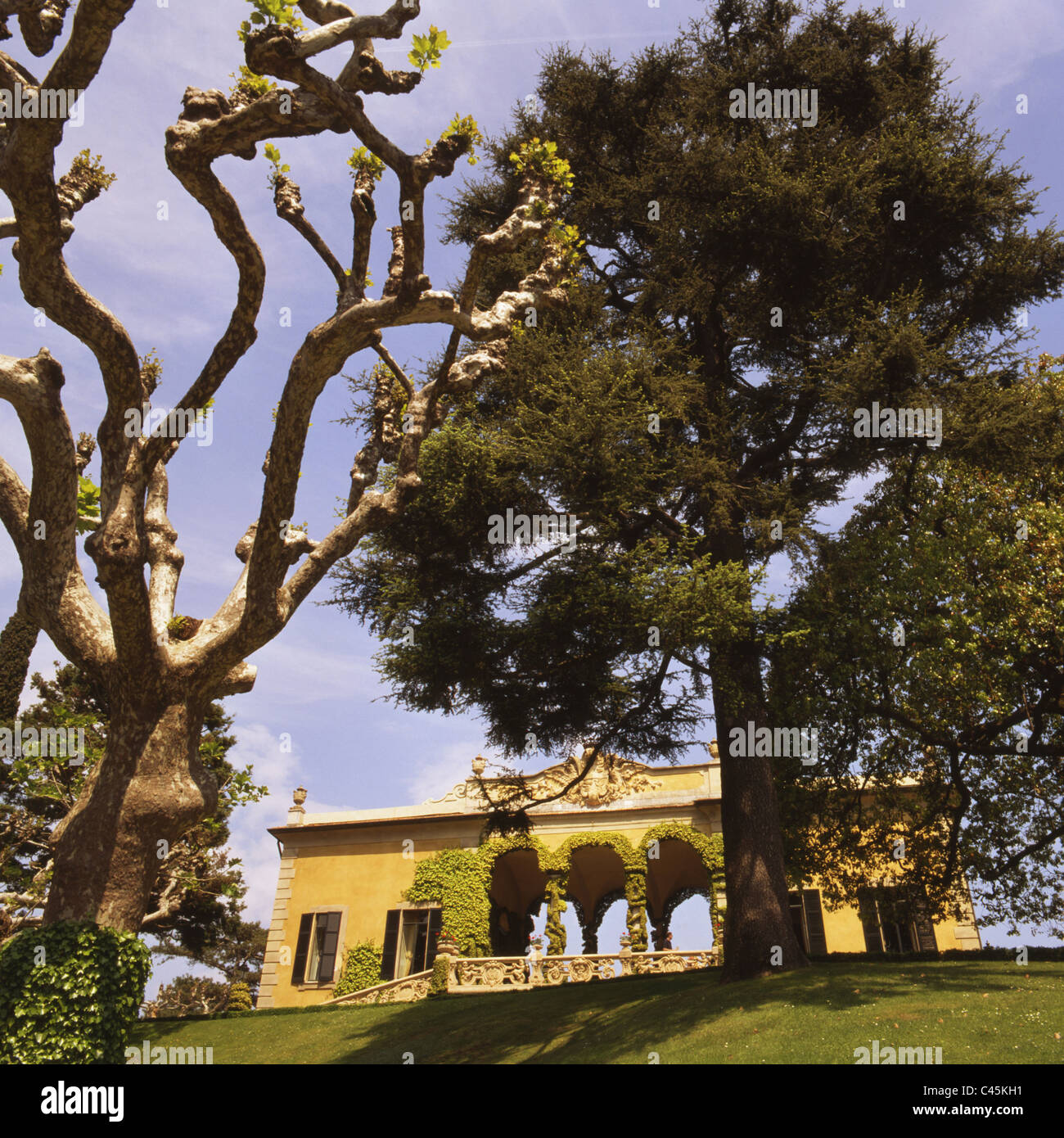 trees garden house classic Renaissance Stock Photo - Alamy