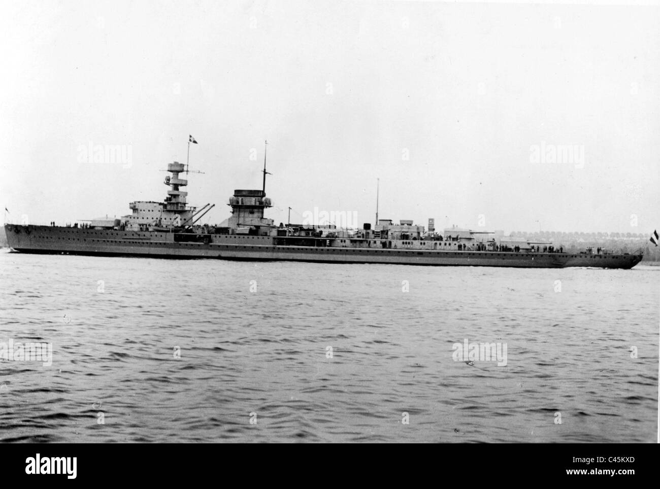 German battle cruiser Nuremberg, 1935 Stock Photo - Alamy