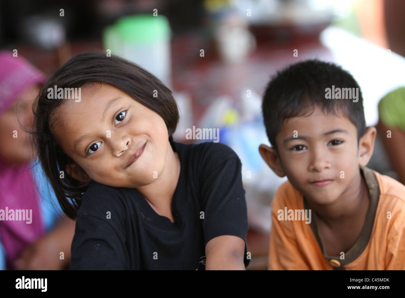 Thai children in the Muslim south of Thailand Stock Photo - Alamy