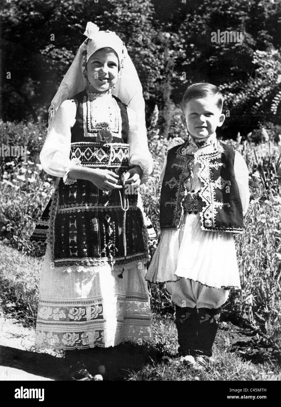 Crown Prince Simeon and Princess Marie Louise of Bulgaria Stock Photo ...