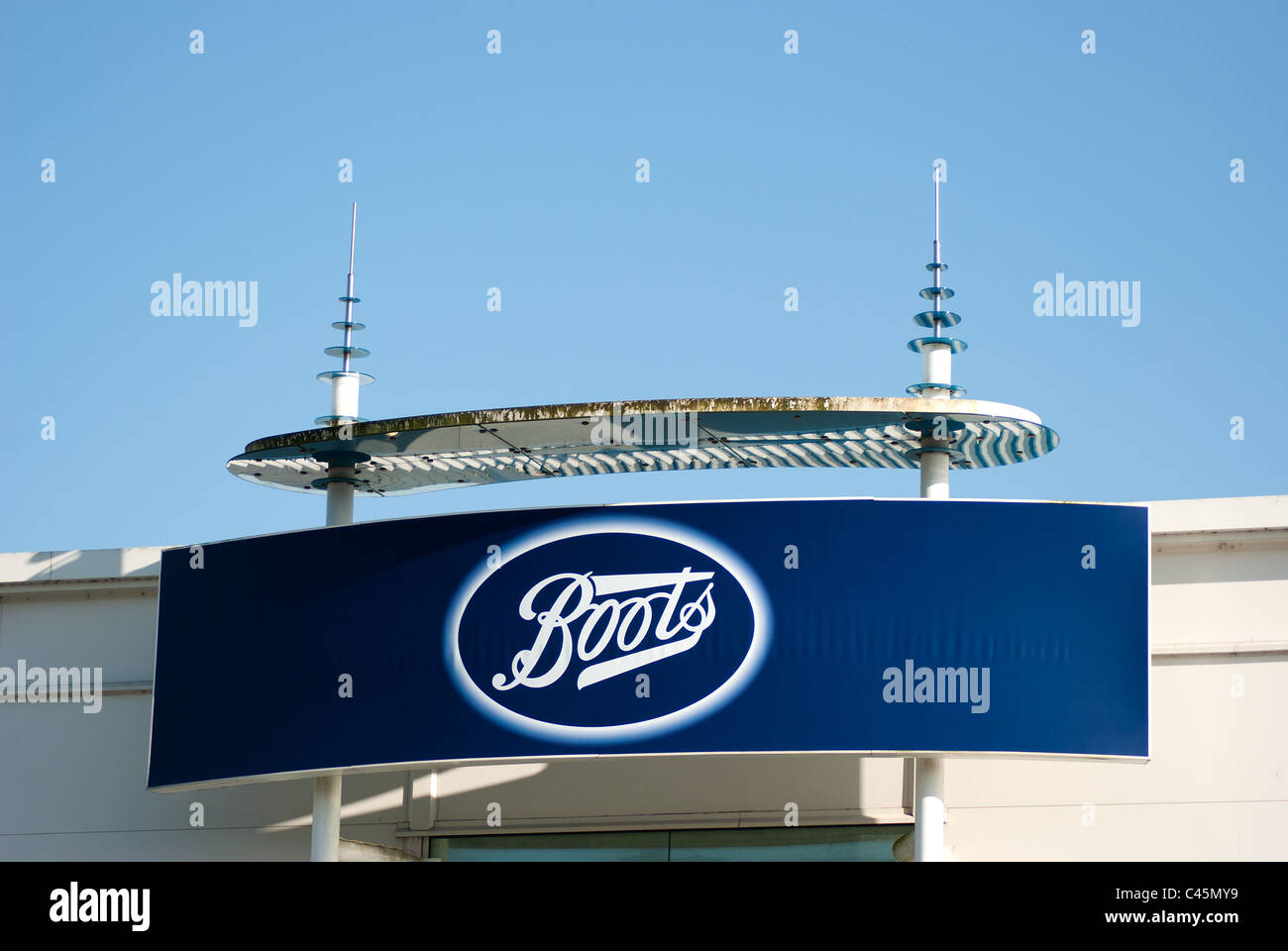 Boots Shop Sign Stock Photo - Alamy