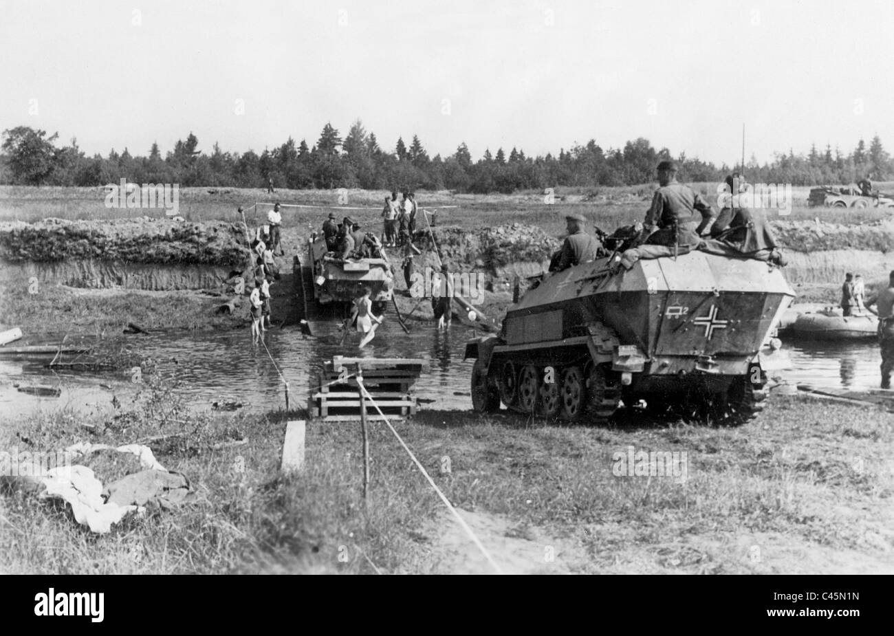 German armored personnel carriers on the Eastern Front, 1941 Stock ...