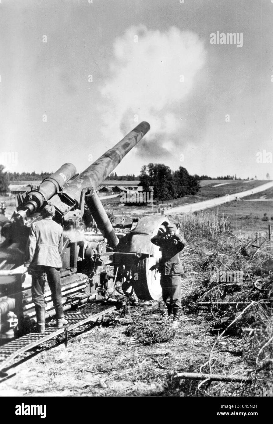 German mortar on the Eastern Front, 1943 Stock Photo - Alamy
