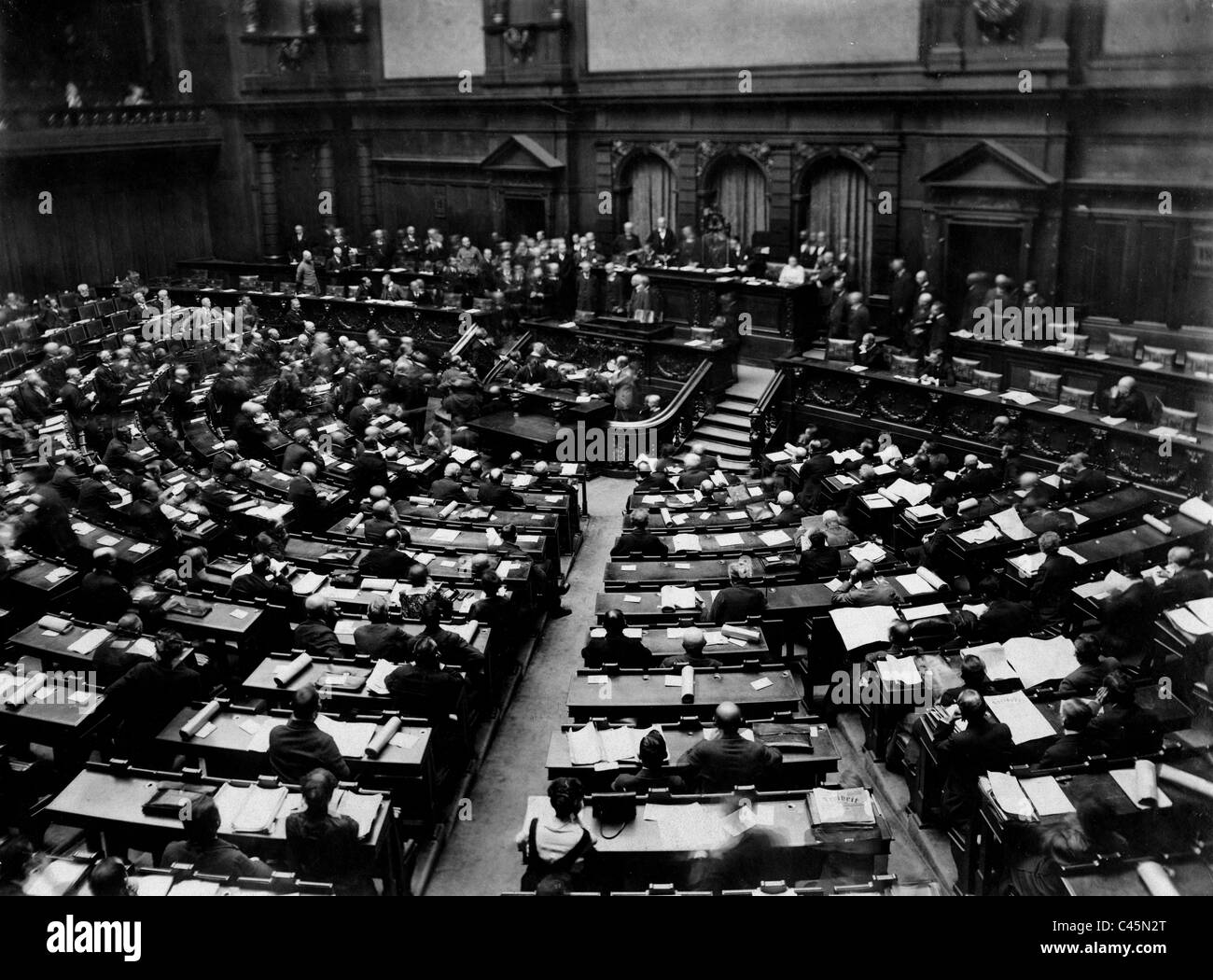 Reichstag during the constituent session, 1920 Stock Photo - Alamy