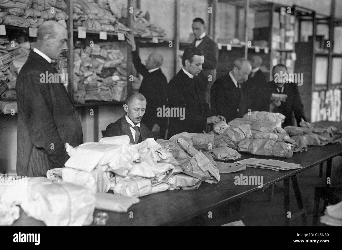 Election workers during the Reichstag elections, 1920 Stock Photo - Alamy
