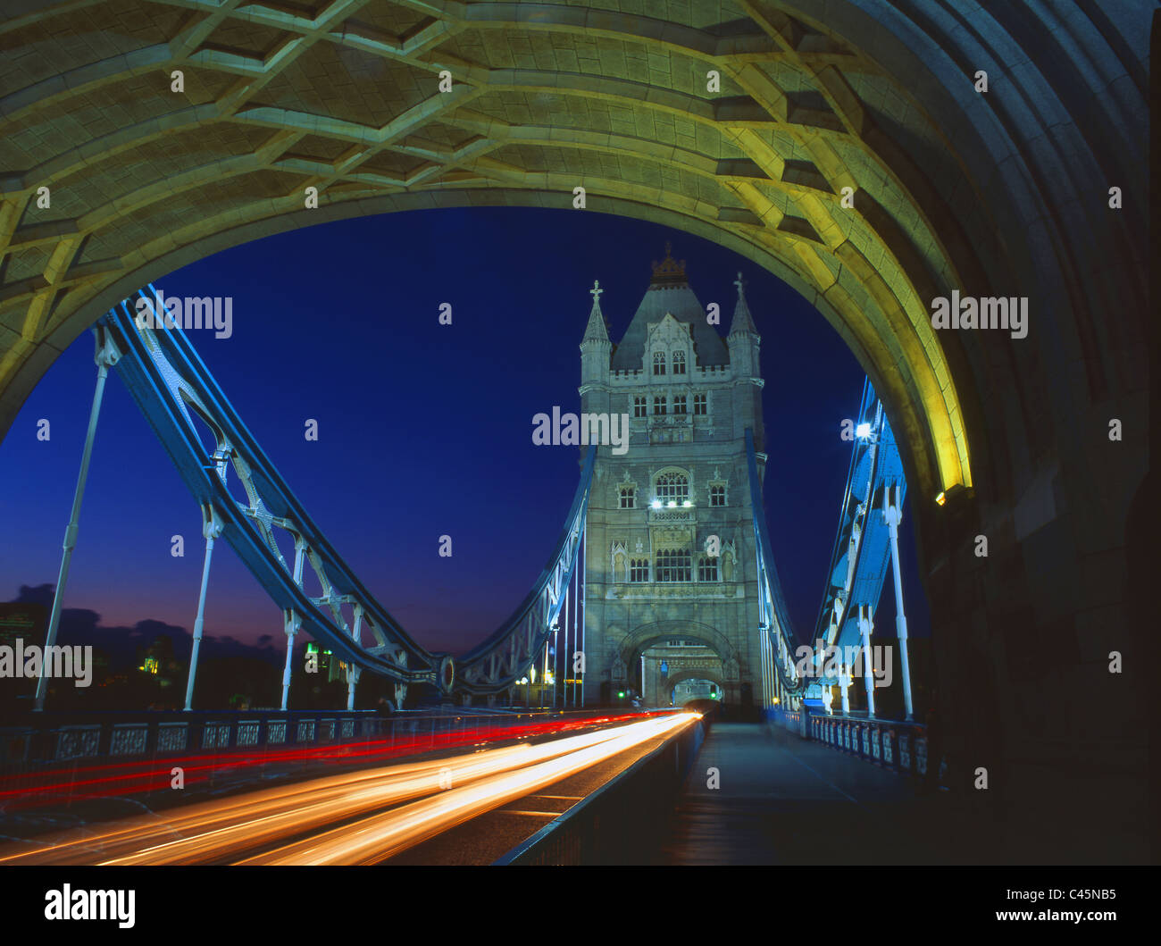 UK,London,Tower Bridge at Night Stock Photo - Alamy