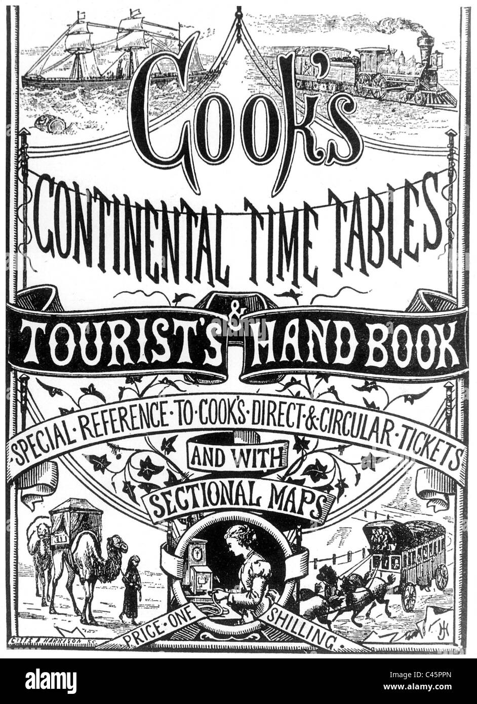 Front page of the first tourist guide Stock Photo - Alamy