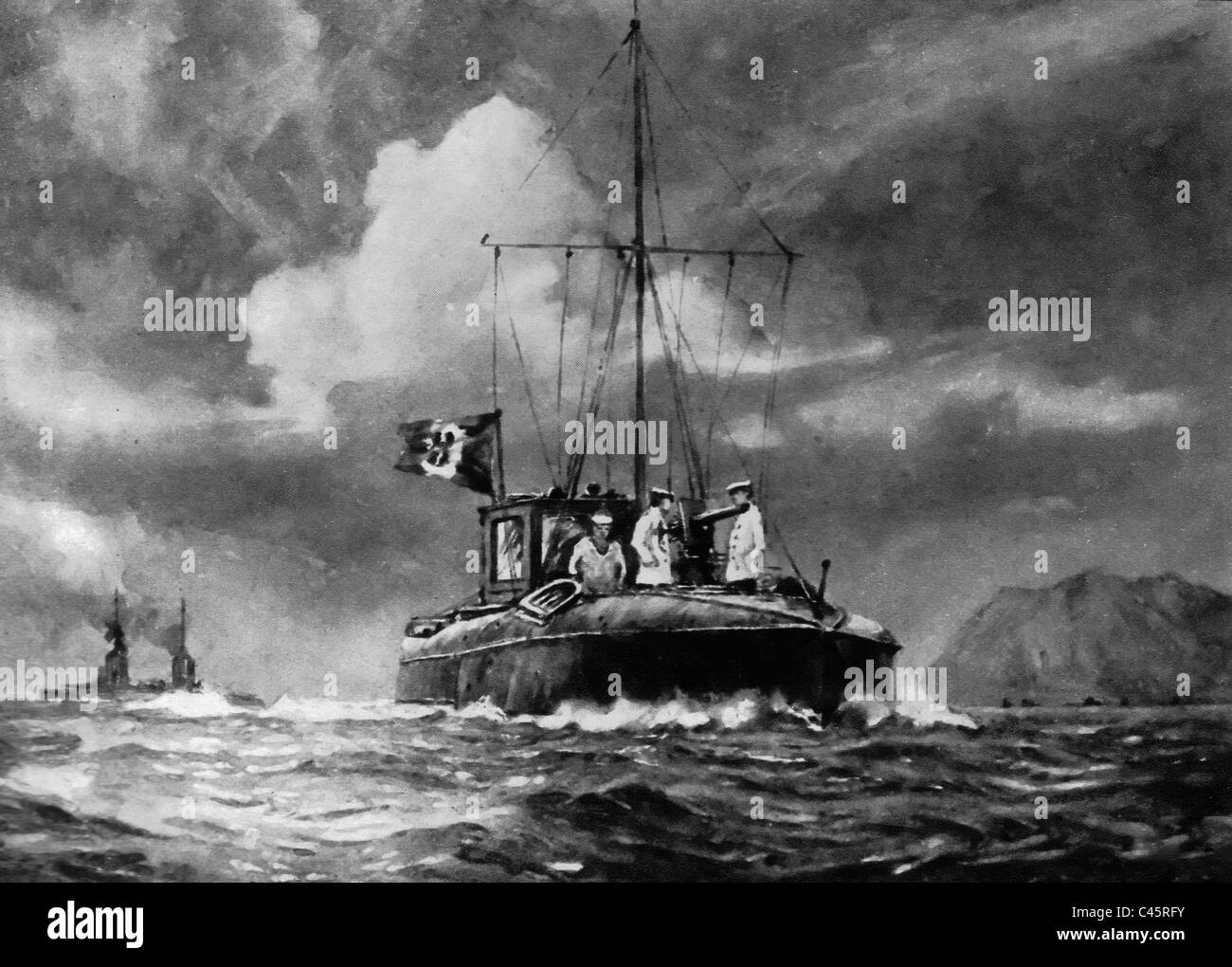 Italian Sub Chaser - World War I Stock Photo - Alamy