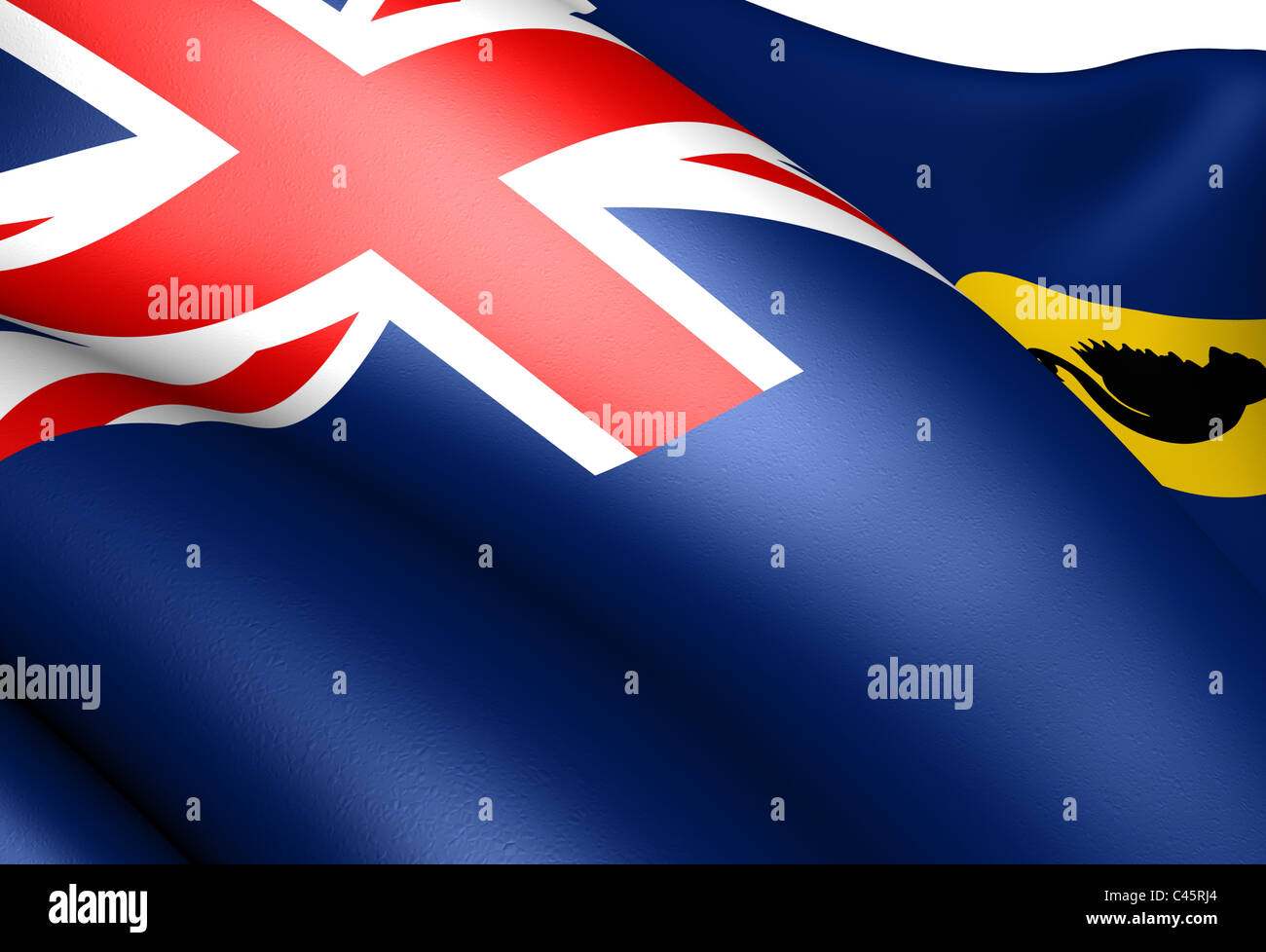 Flag of Western Australia. Close-up Stock Photo - Alamy